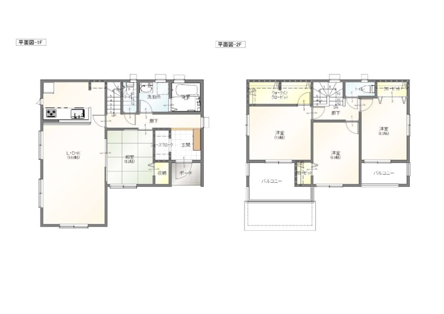間取り・家づくりのシミュレーション|2階建て 4LDK 間口:南向き 9100mm | 関西 1540万円 | 注文住宅・家を建てるなら一建設株式会社